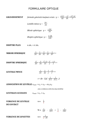 Optique 3 - Les systèmes optiques centrés - III/ Les systèmes optiques ...