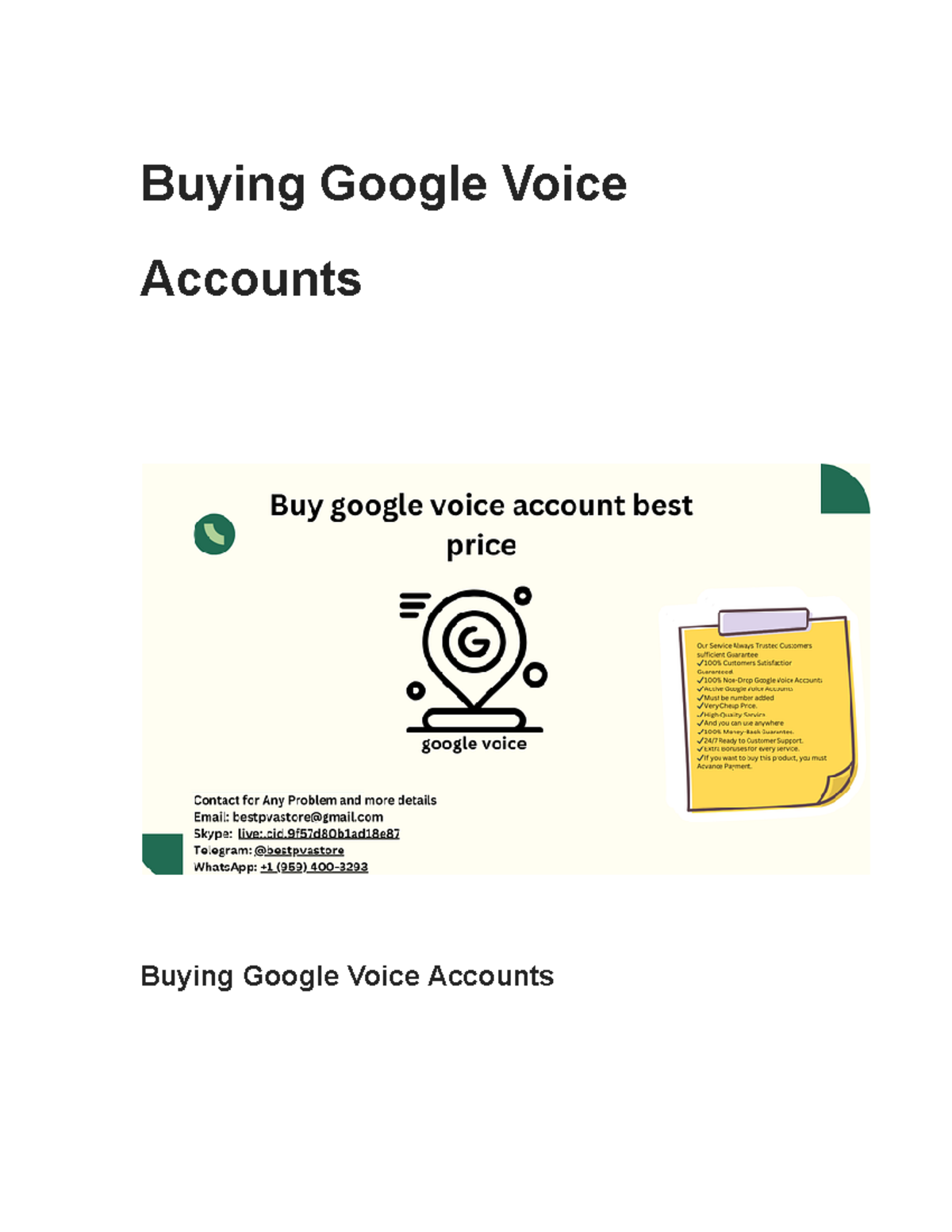 Buying Google Voice Accounts - Buying Google Voice Accounts Buying ...