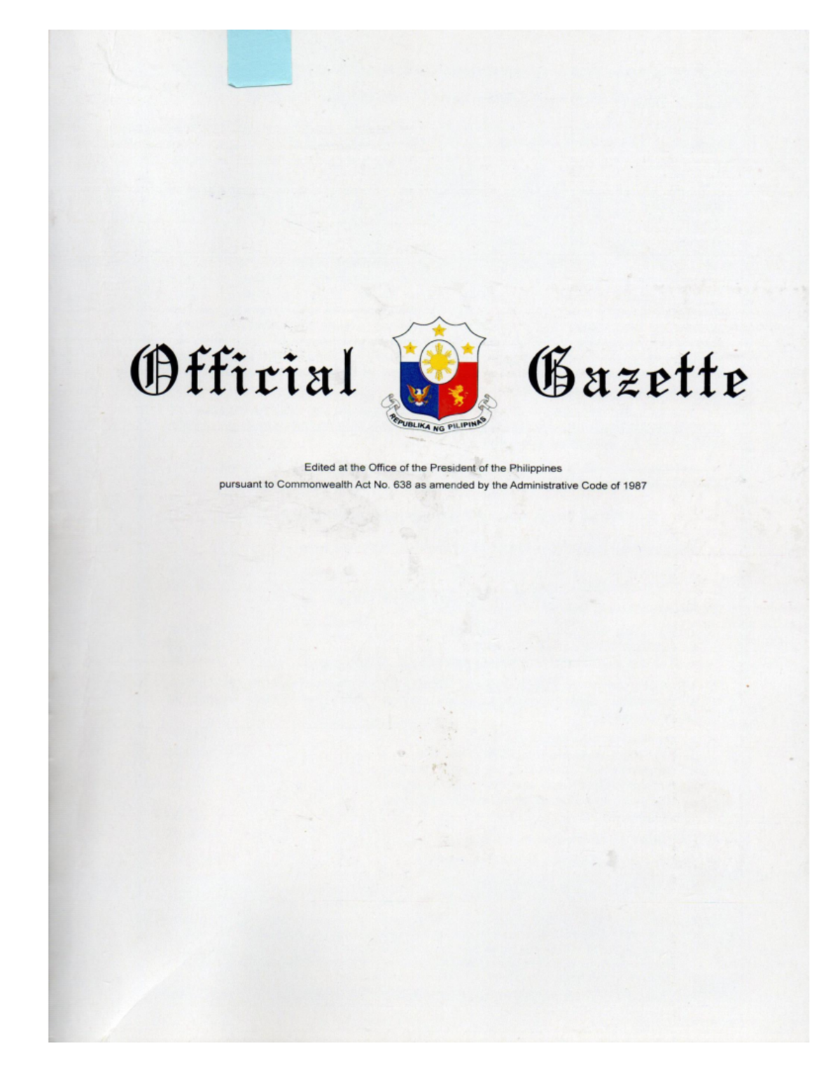 Bp 344 official gazette 2 - . 1 Amendment on IRR of BP344 – Appendix A BP 344 IMPLEMENTING RULES ...