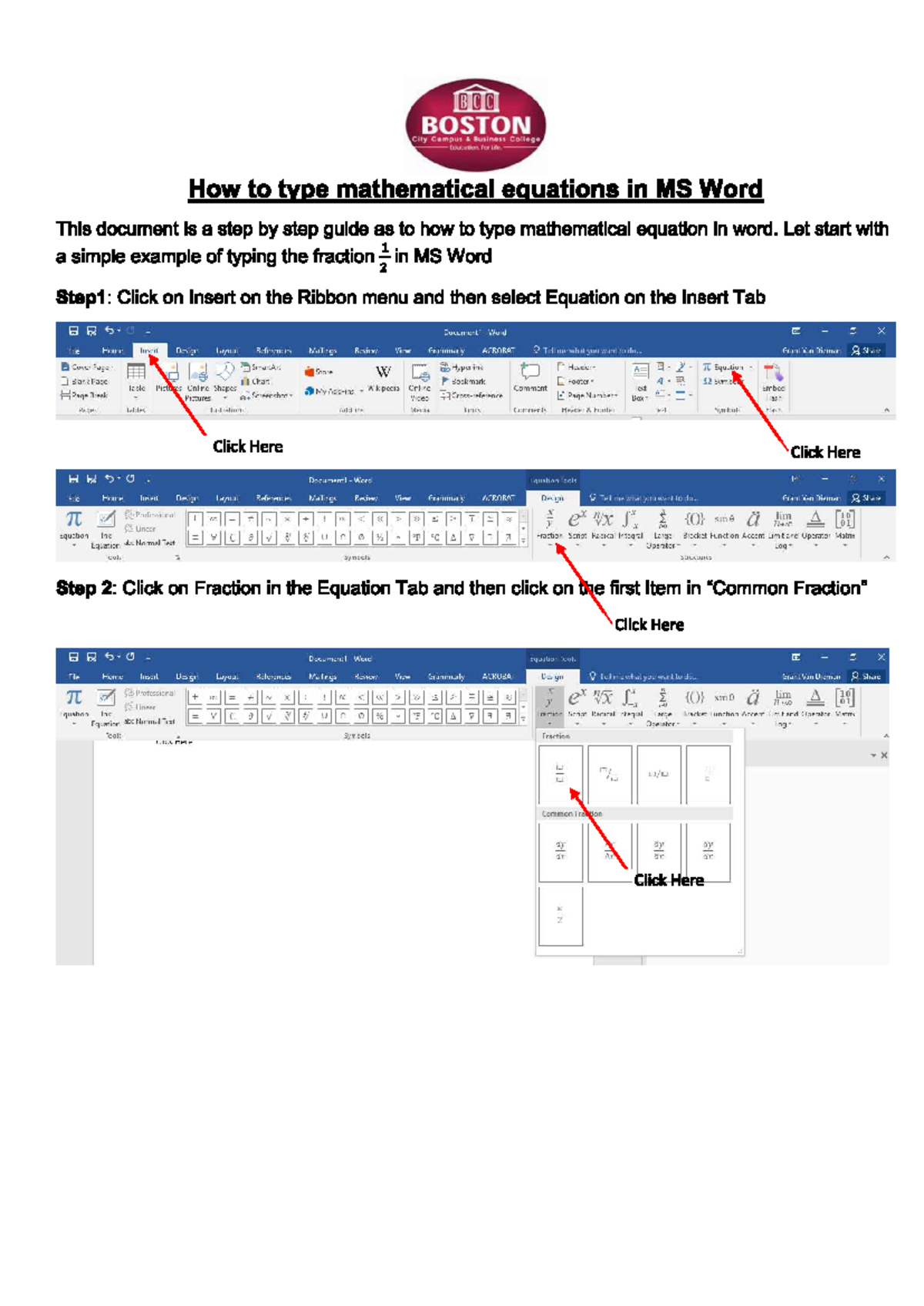 How To Type Mathematical Equations 1 1 HECO130 1 Studocu