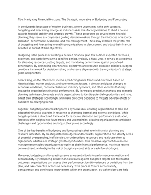 Title Ensuring Financial Integrity The Importance of Internal Controls ...