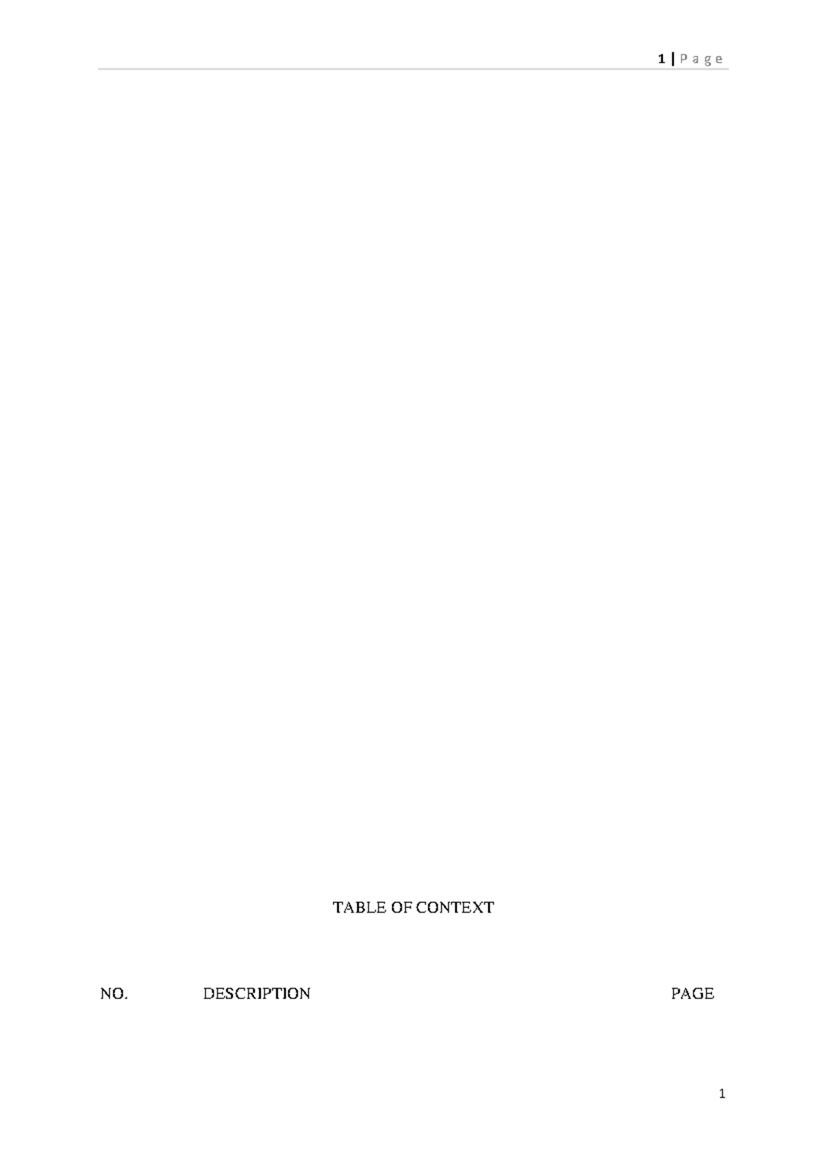 Adcim 01 Assessment 2 Ncongwane - TABLE OF CONTEXT NO. DESCRIPTION PAGE ...