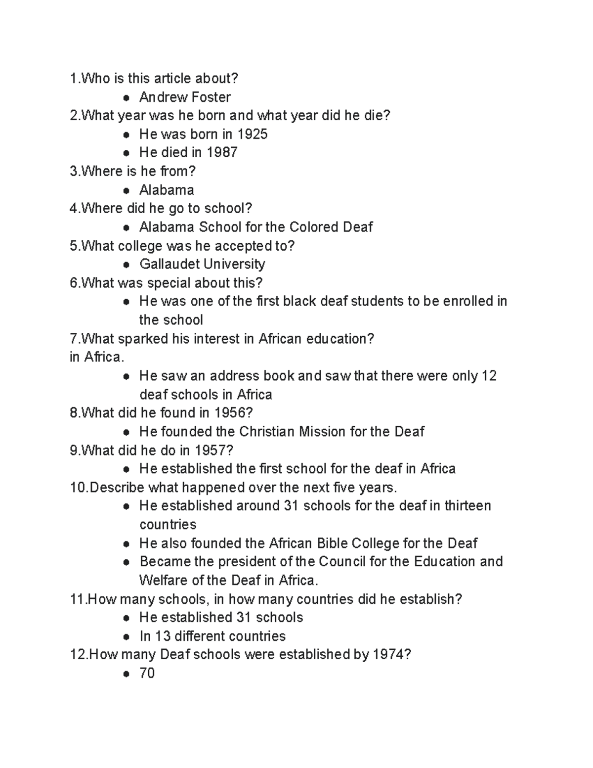 SLN HW 1 - Sign Language Homework on Andrew Foster - 1 is this article ...