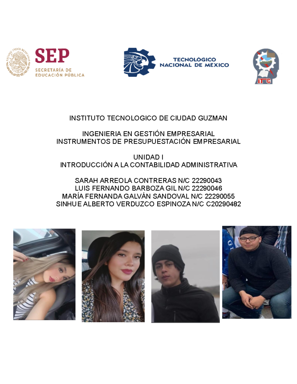 Presupuestacion 5to semestre - INSTITUTO TECNOLOGICO DE CIUDAD GUZMAN ...