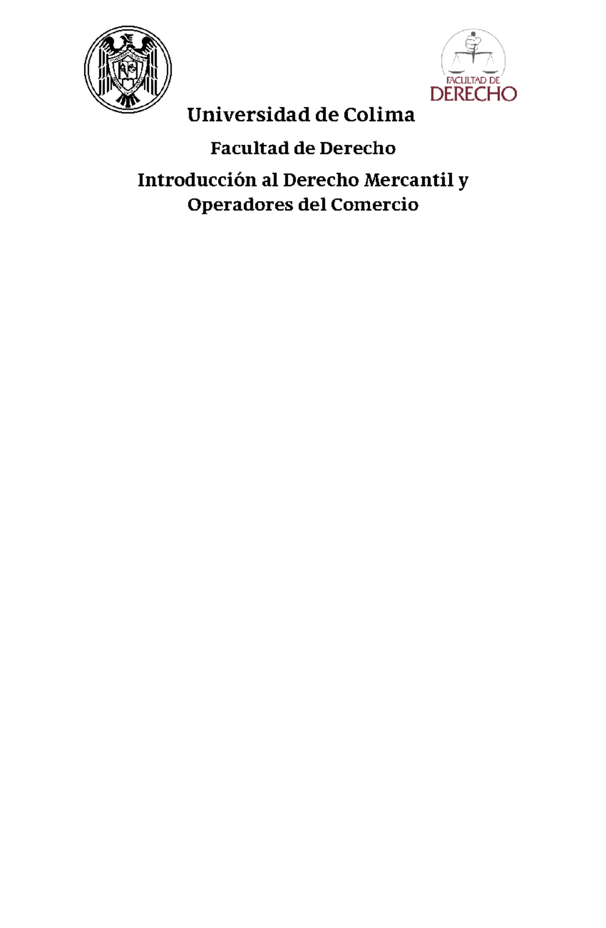 Acto civil o mercantil 1 - Universidad de Colima Facultad de Derecho ...
