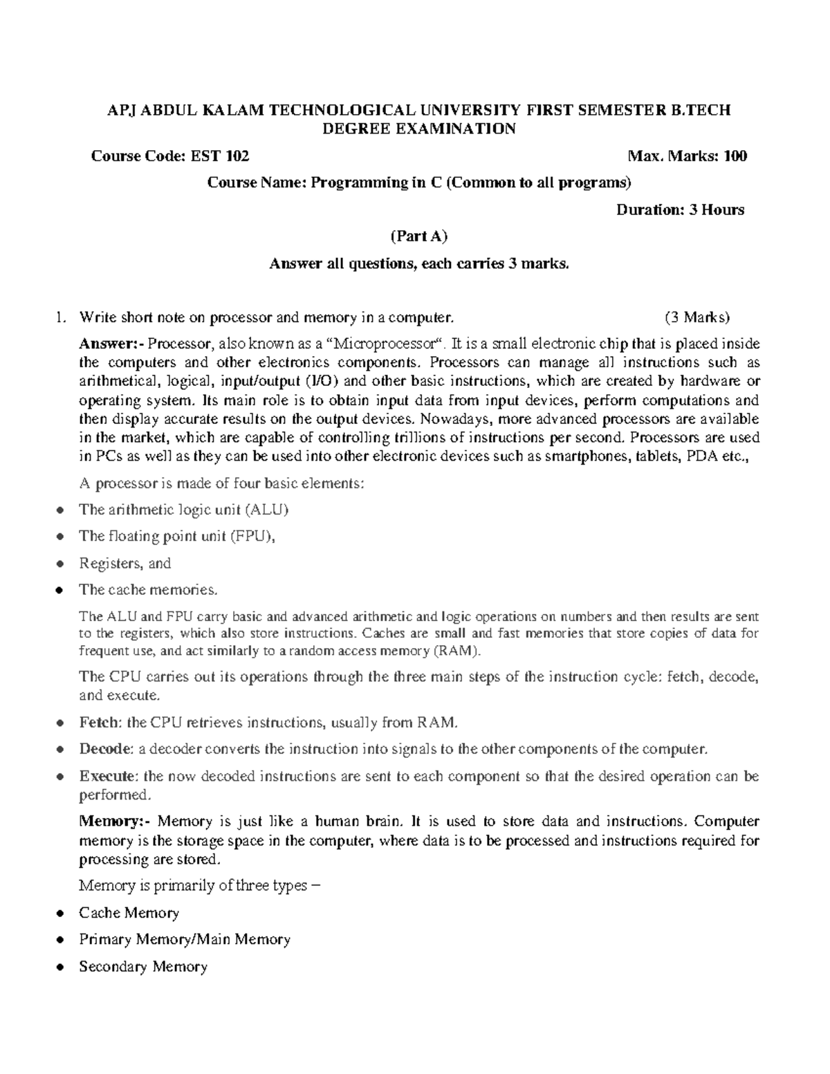 EST 102 Solved 2 - Notes by ktu students - APJ ABDUL KALAM ...