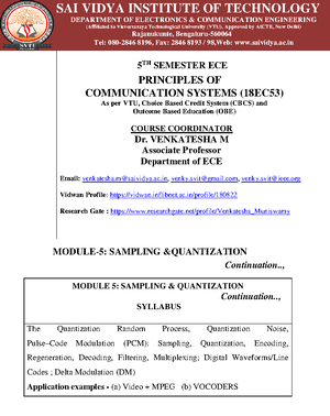 DSP Module 1 - Digital Signal Processing - Studocu
