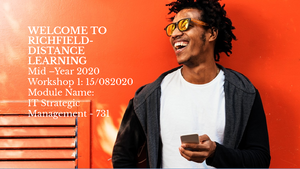 Assignment 1 individual assignment - MASTER OF BUSINESS ADMINISTRATION ...