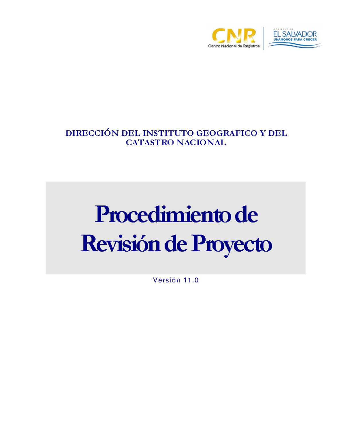 I410 Instructivo Procedimiento Revision de Proyectos - DIRECCIÓN DEL ...