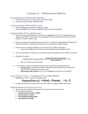 Lecture 16 Continuous Review Model (Conditions of Uncertainty) - Lecture 16 – Continuous Review ...