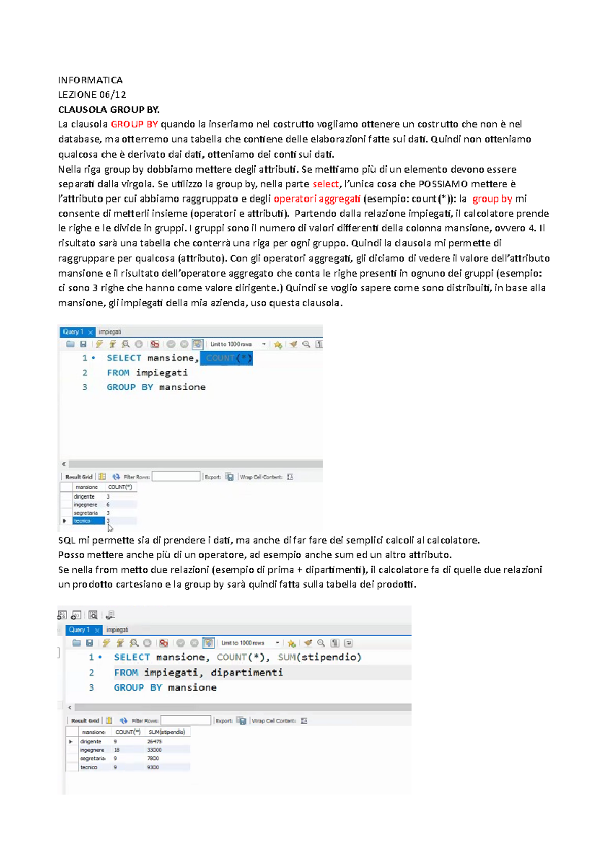Informatica generale e metodi informatici - UniMiB - Studocu
