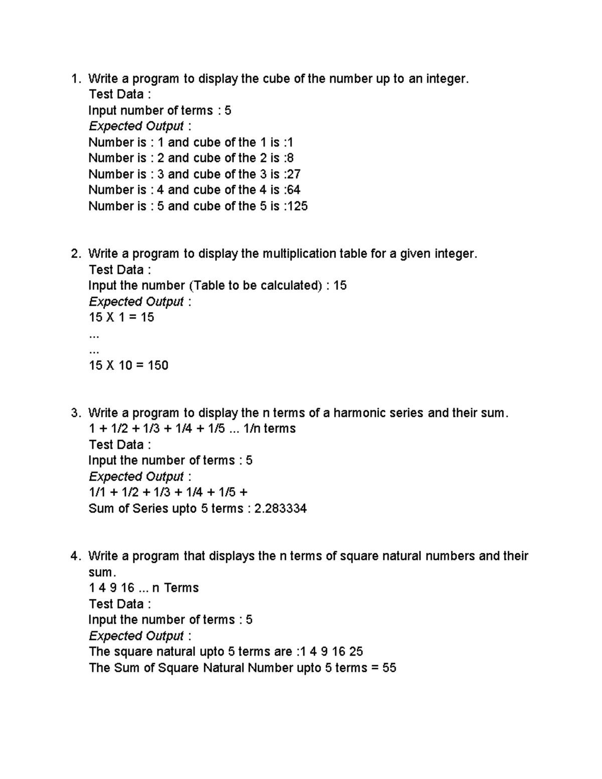 Assignment Loops Best Of Lock Write A Program To Display The Cube
