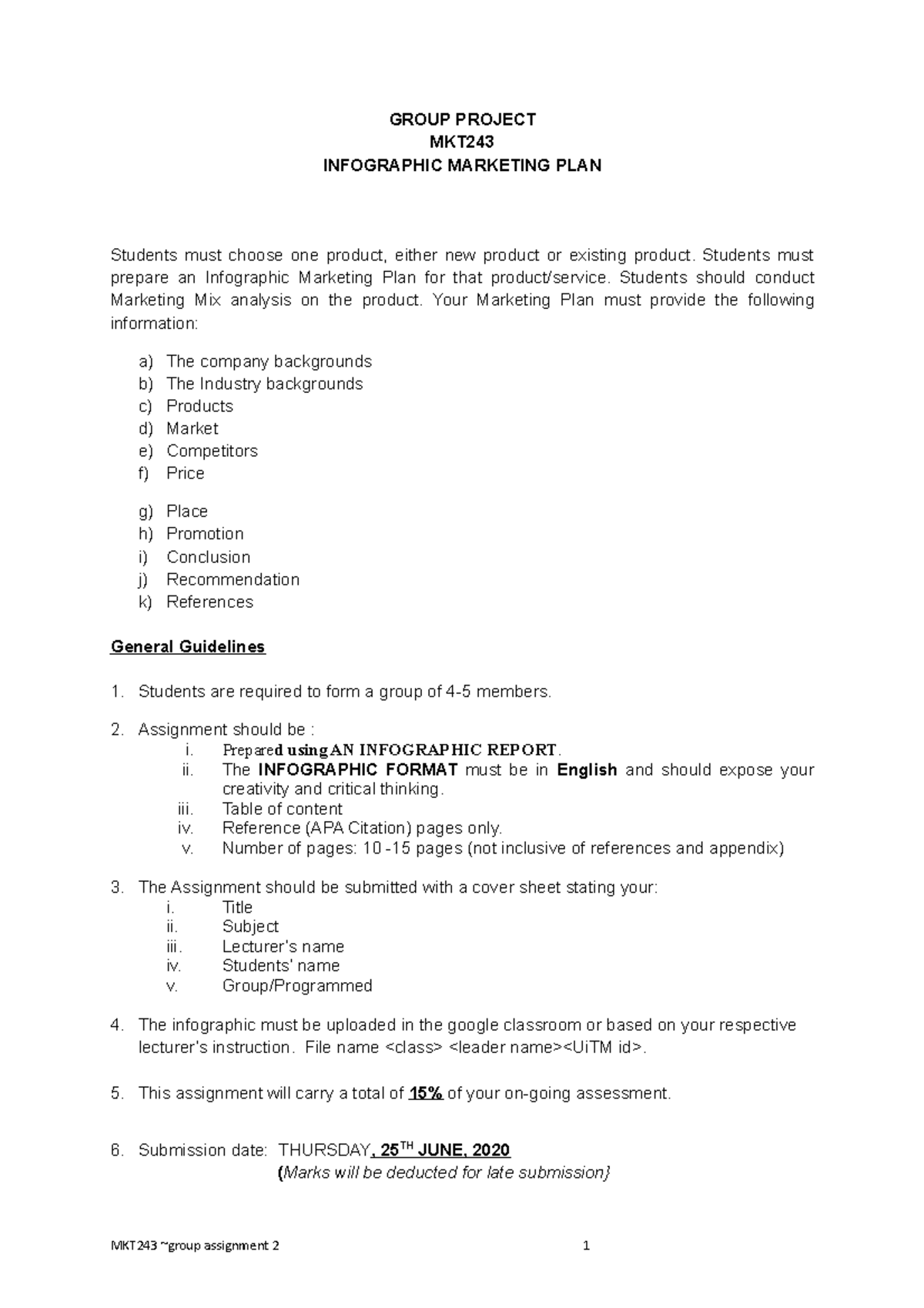 Group Project MKT 243 April 2020 - GROUP PROJECT MKT INFOGRAPHIC ...