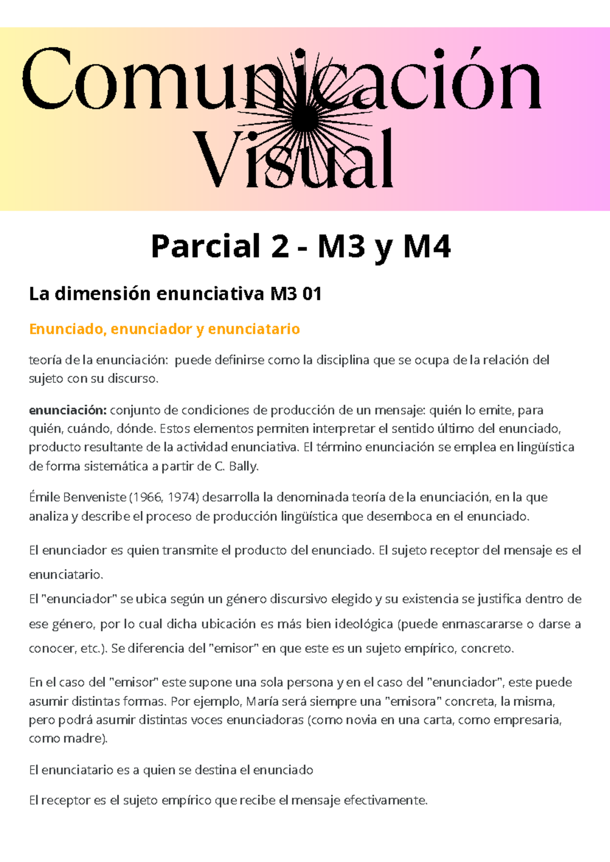 Comunicación Visual resumen parcial 2 - Parcial 2 - M3 y M La dimensión ...