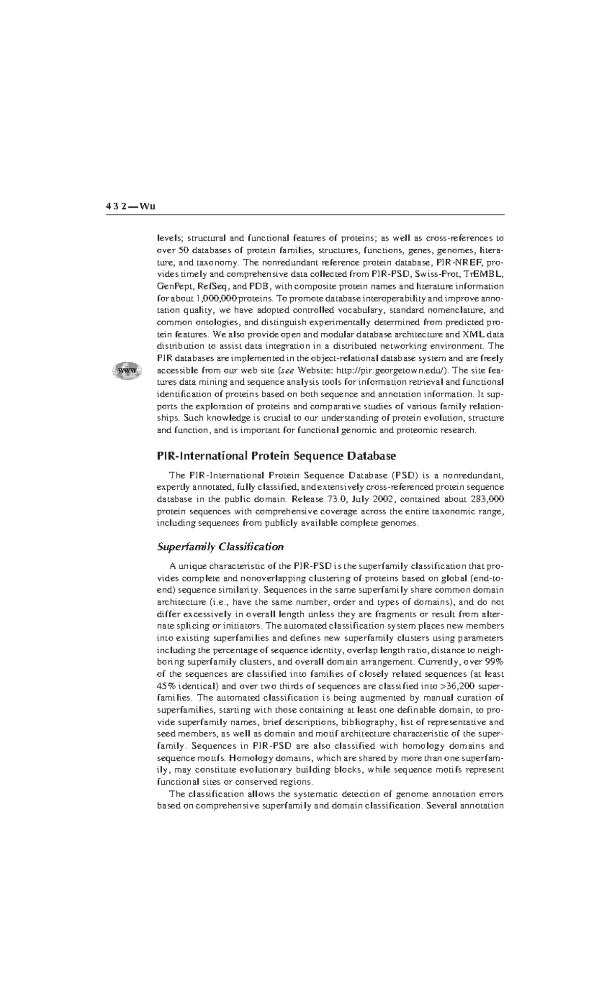 Introduction to bioinformatics-149 - 4 3 2 — Wu levels; structural and ...