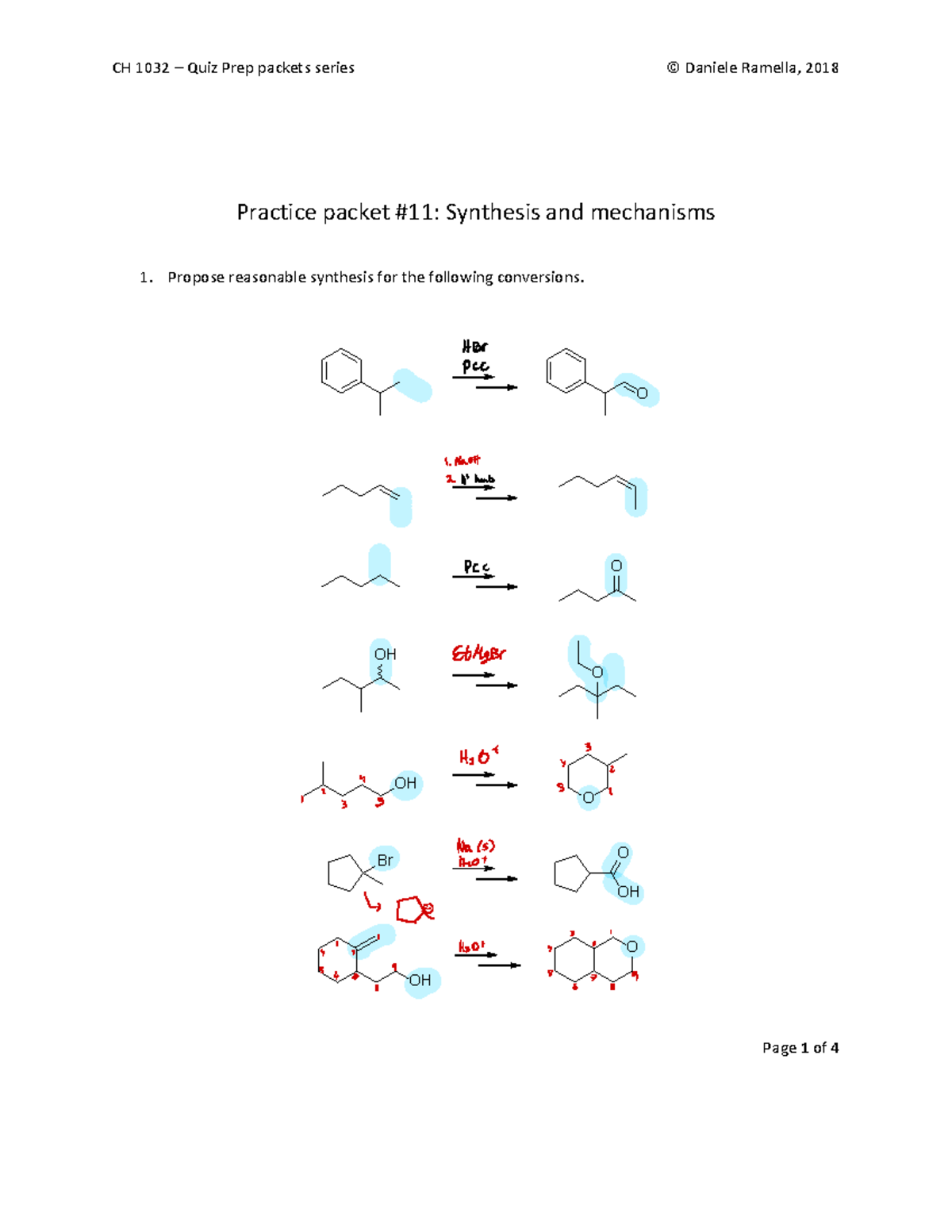 Quiz+prep+packet+11+-+synthesis - Page 1 of 4 Practice packet #11 ...