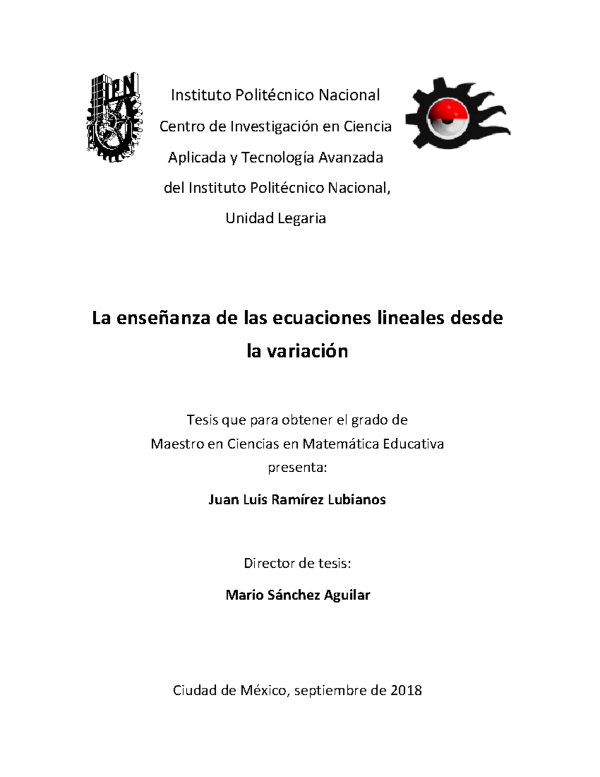 Ramirez 2018 - Fghh - La enseñanza de las ecuaciones lineales desde la ...