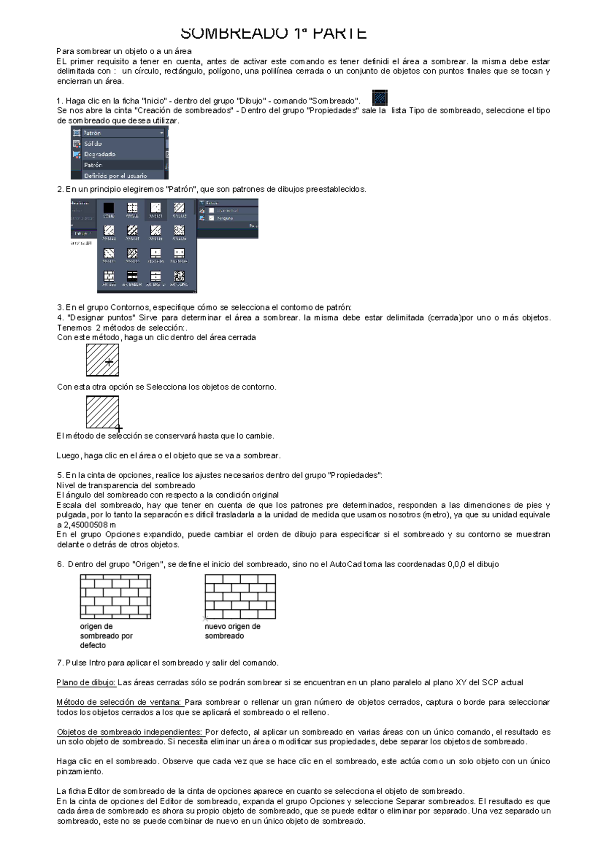 Sombreado paso a paso Completo - Para sombrear un objeto o a un área EL ...