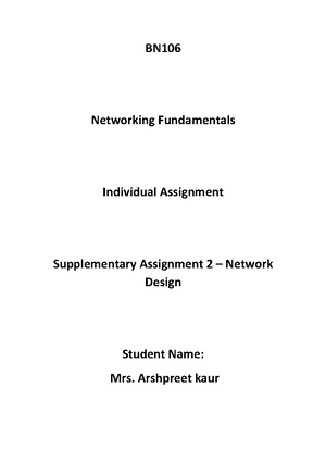 BN205 Lab1 - Computer Networks are built with a combination of computer hardware and computer ...