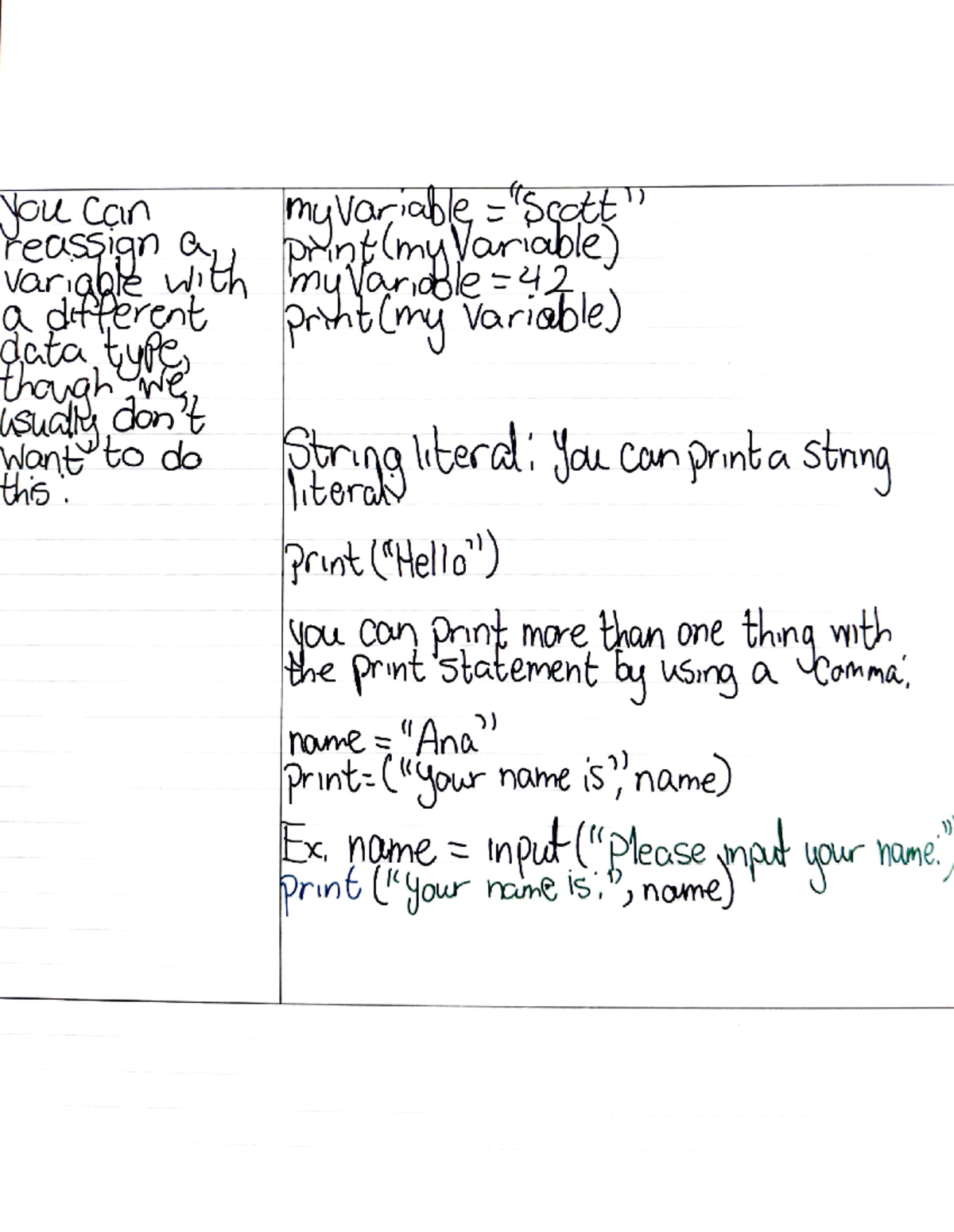 Cst 1101 Lecture Notes Pt 3 Mu Vorriable Scctt Pntmyvarable Mu Vordle Phtmu Varieble Nou