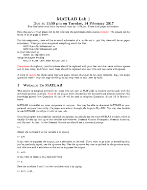 MAT 275 Matlab LAB - MAT 275 MATLAB LAB 3 Alejandro Carranza Monday 9:40 AM Javier Baez Exercise ...