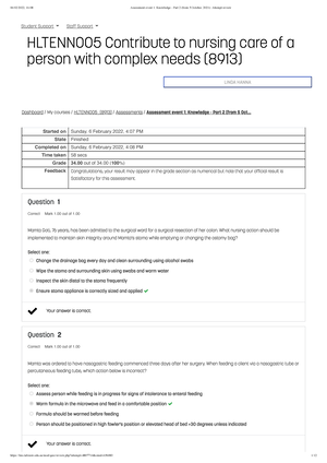 [Solved] Review the National Safety and Quality Health Service NSQHS ...