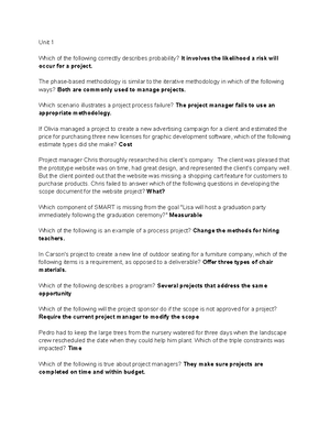 Project Management-Final Milestone - 23/25 that's 92% RETAKE 23 ...