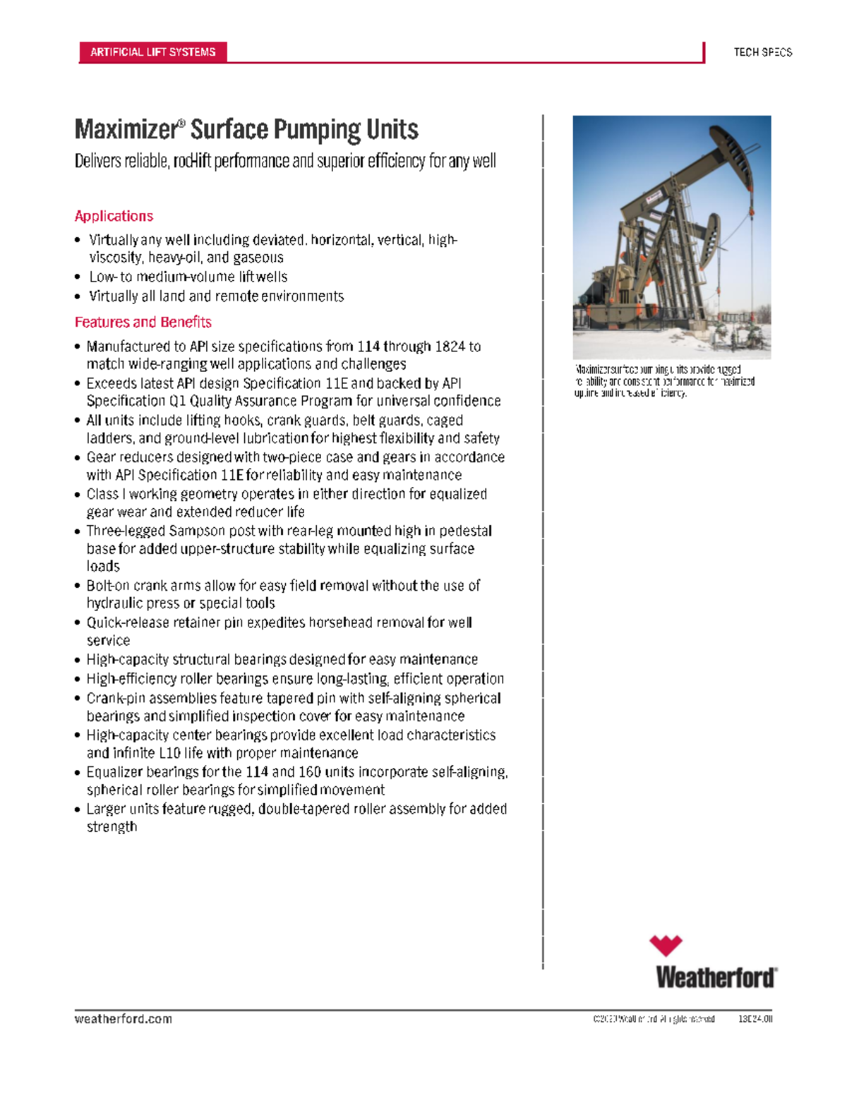 Maximizer surface pumping units - Bombas lineales - - Studocu