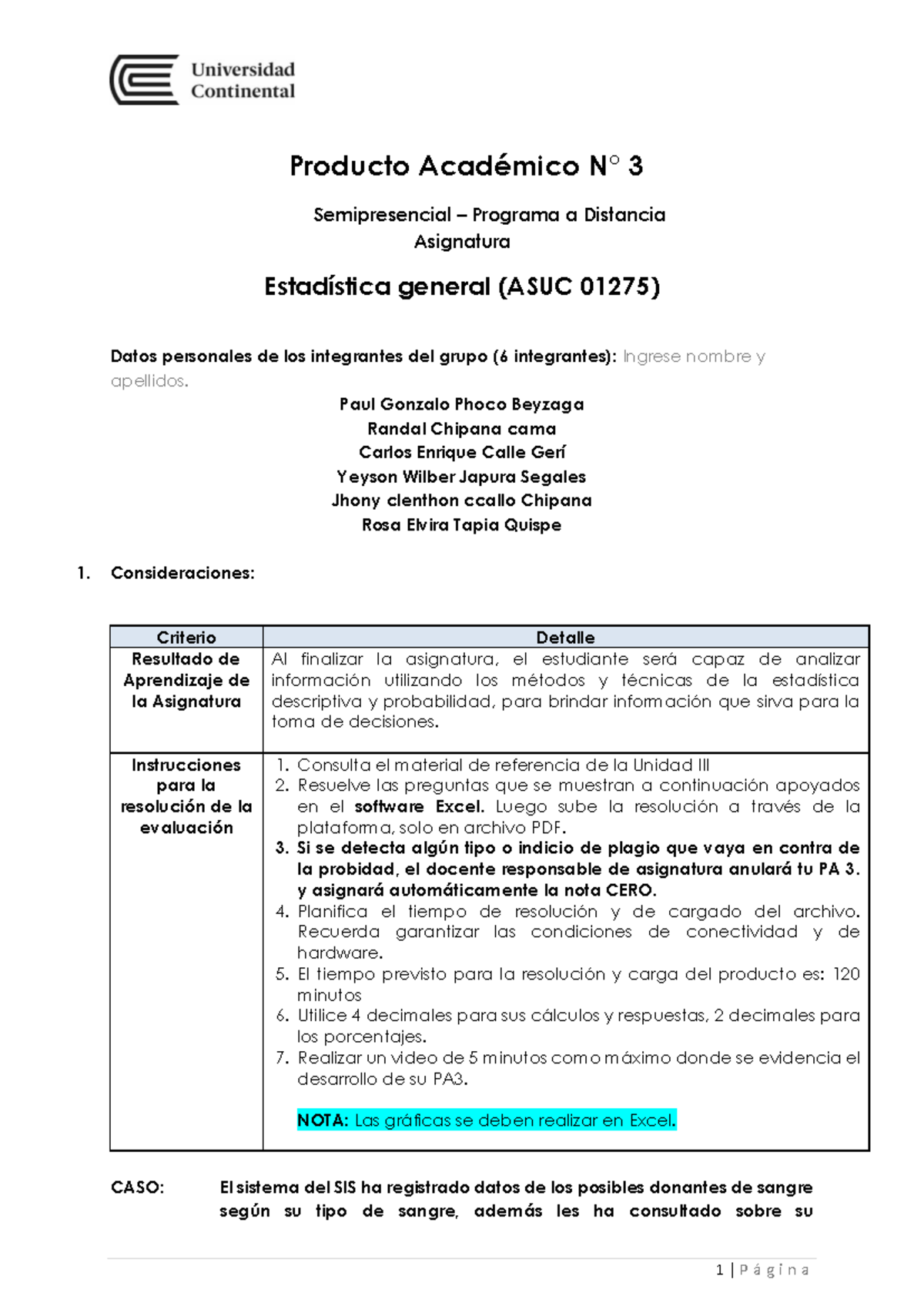 Consolidado 2 - Producto Académico N° 3 Semipresencial – Programa a Distancia Asignatura ...