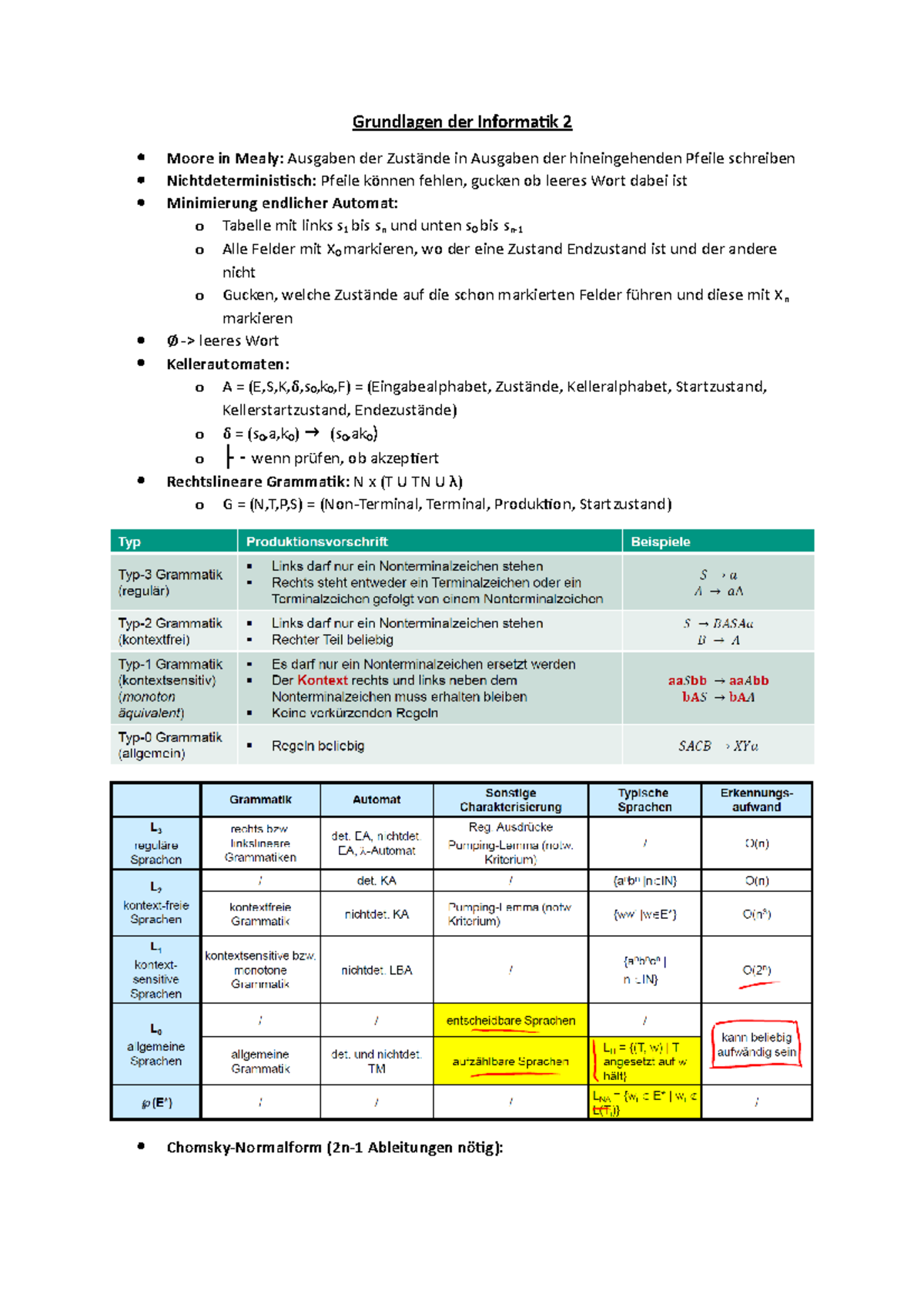 Grundlagen der Informatik 2 - Rec hte Seiten nur aus einem Terminal ...