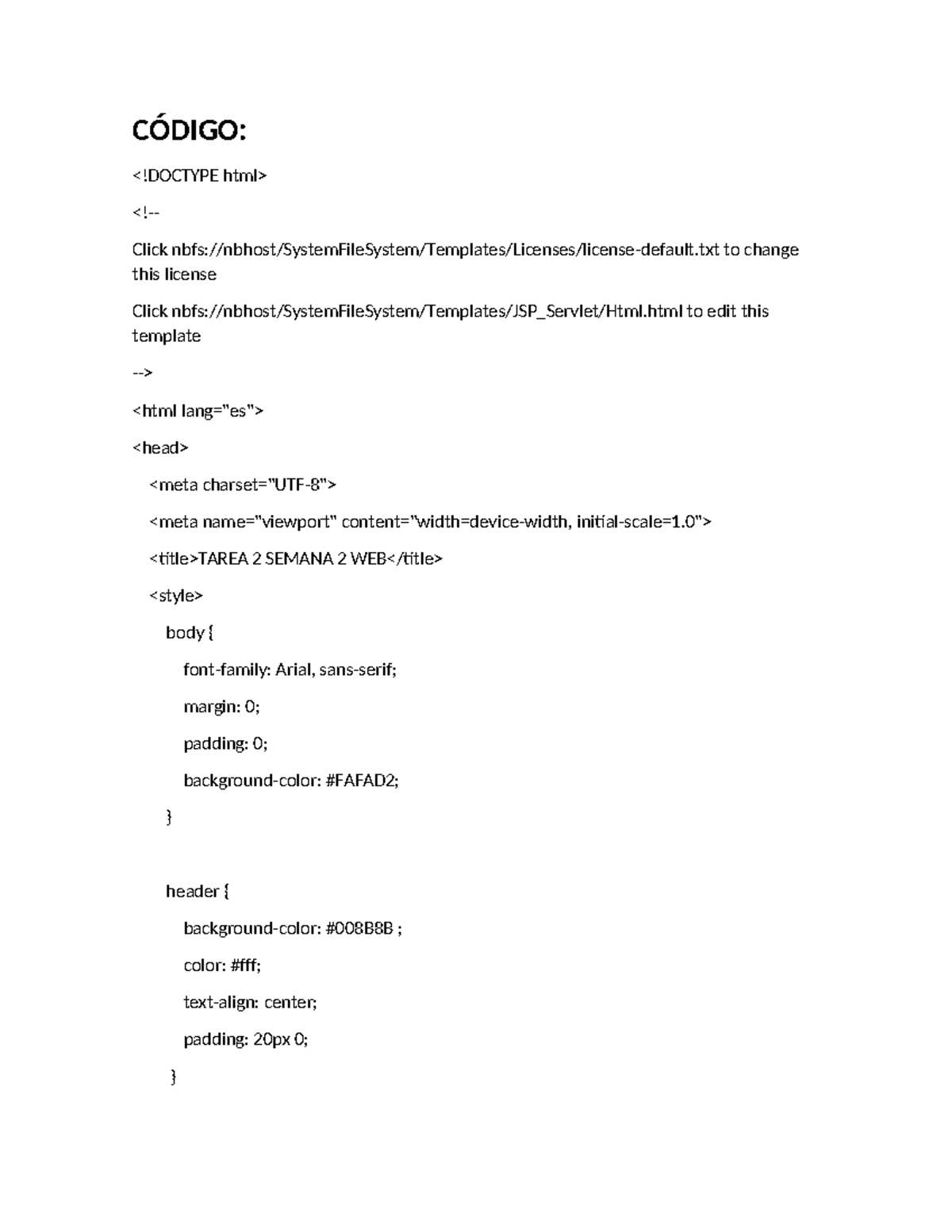 Código - ytyut - CÓDIGO: