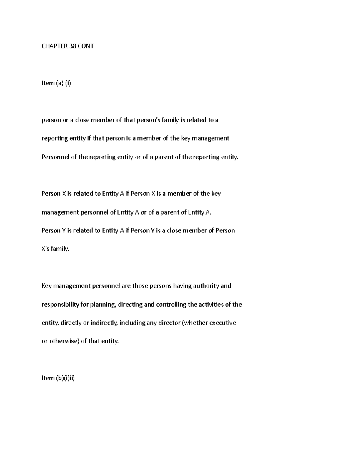 Chapter 38 CONT - CHAPTER 38 CONT Item (a) (i) person or a close member ...