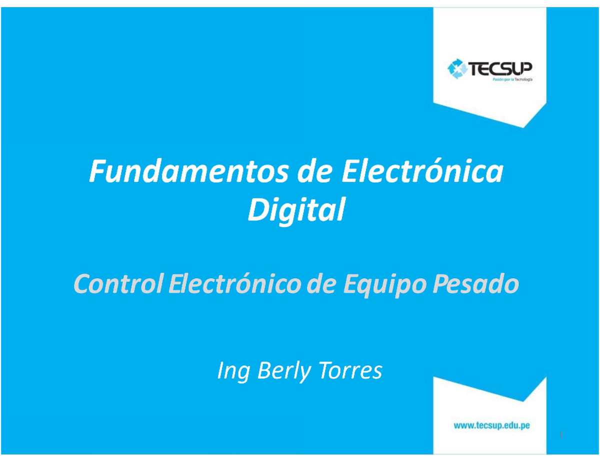 S01. Fundamentos de Electronica Digital - Studocu