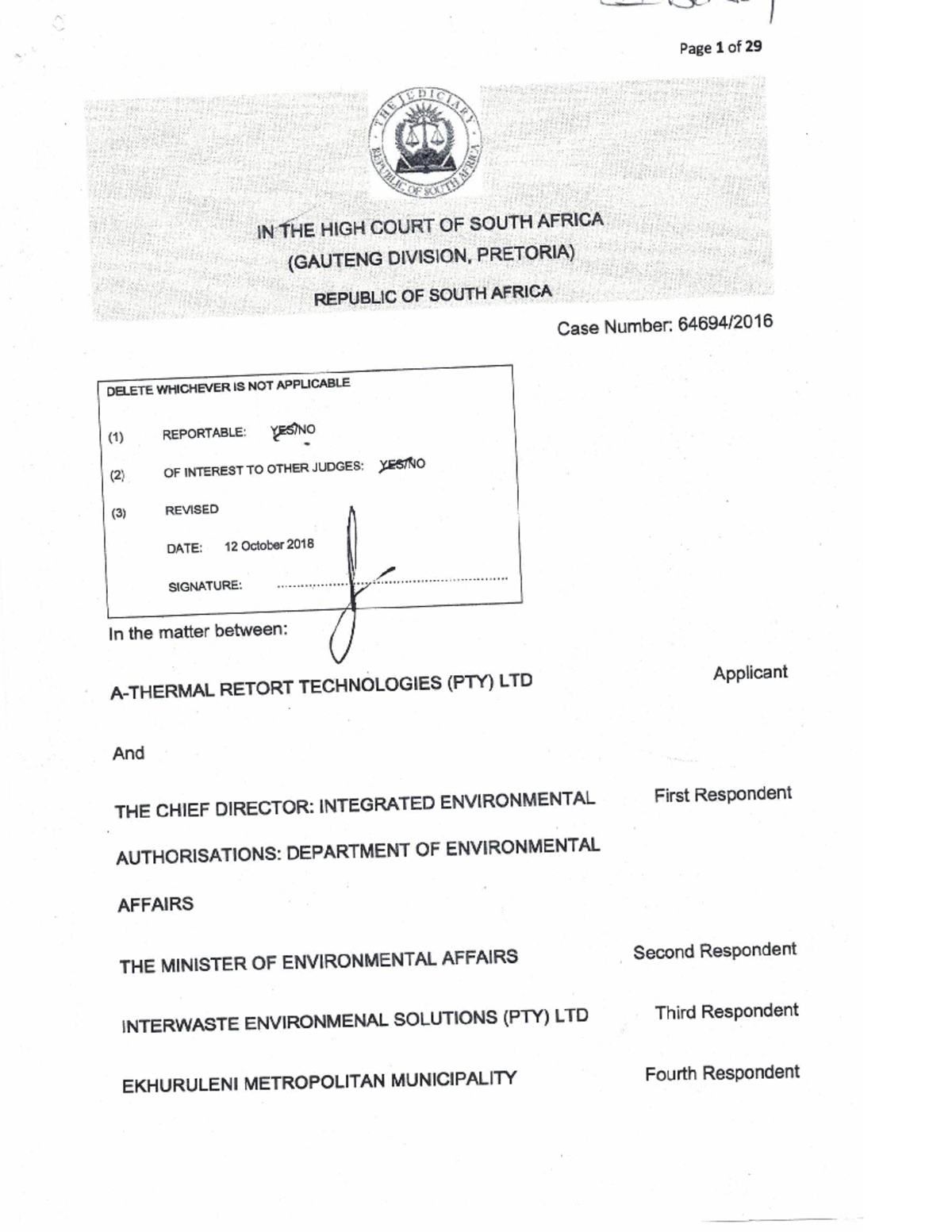 808 - Court Case - CSL2601 - Studocu