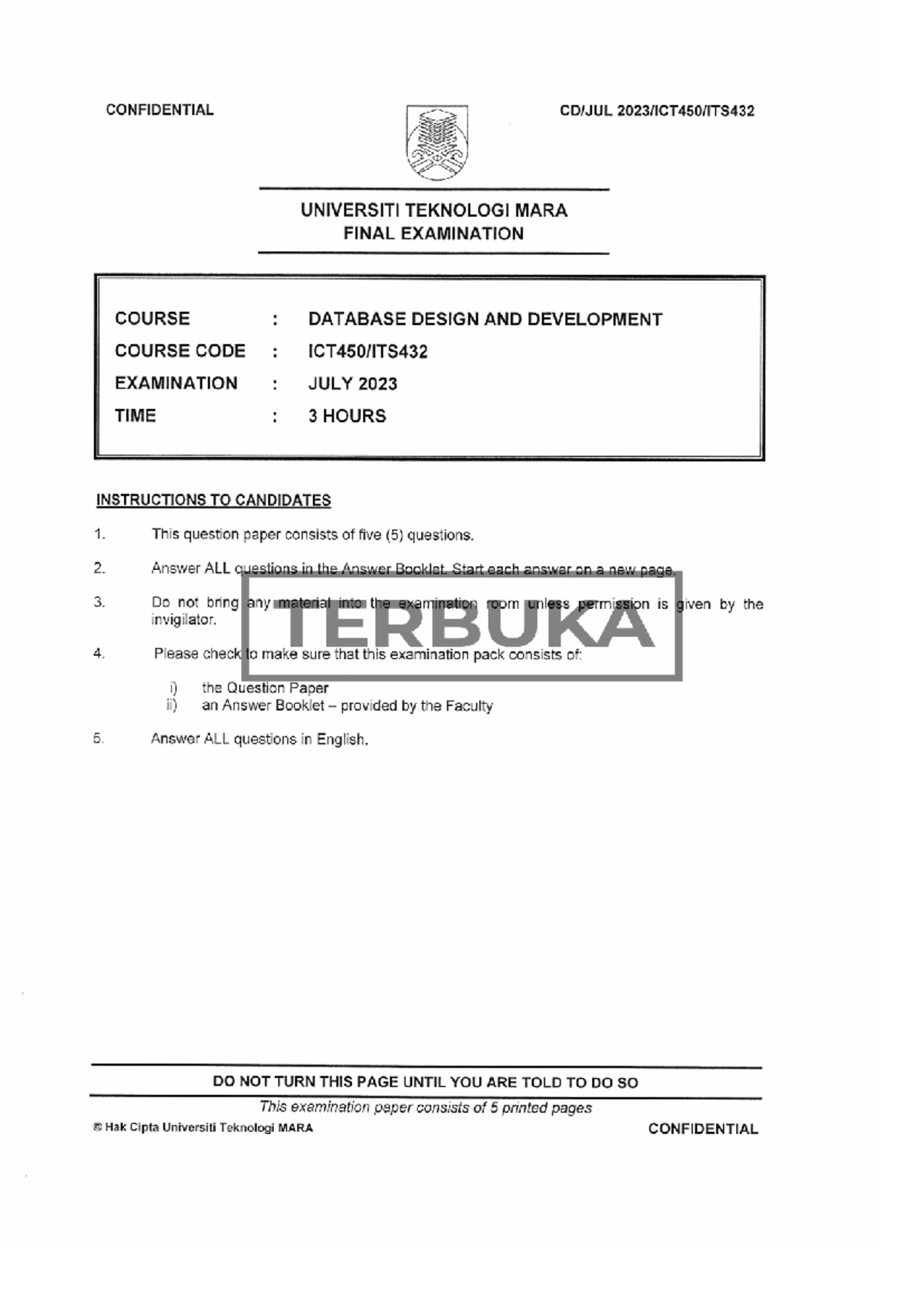 ICT450 - ............................................. - CONFIDENTIAL ...