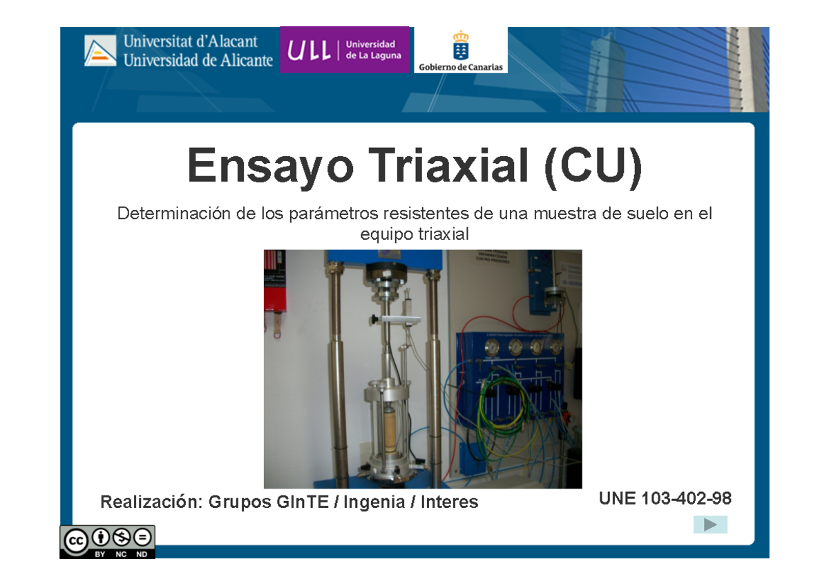 TEMA14-Triaxial (CU). Apuntes de triaxial, consolidado no drenado ...