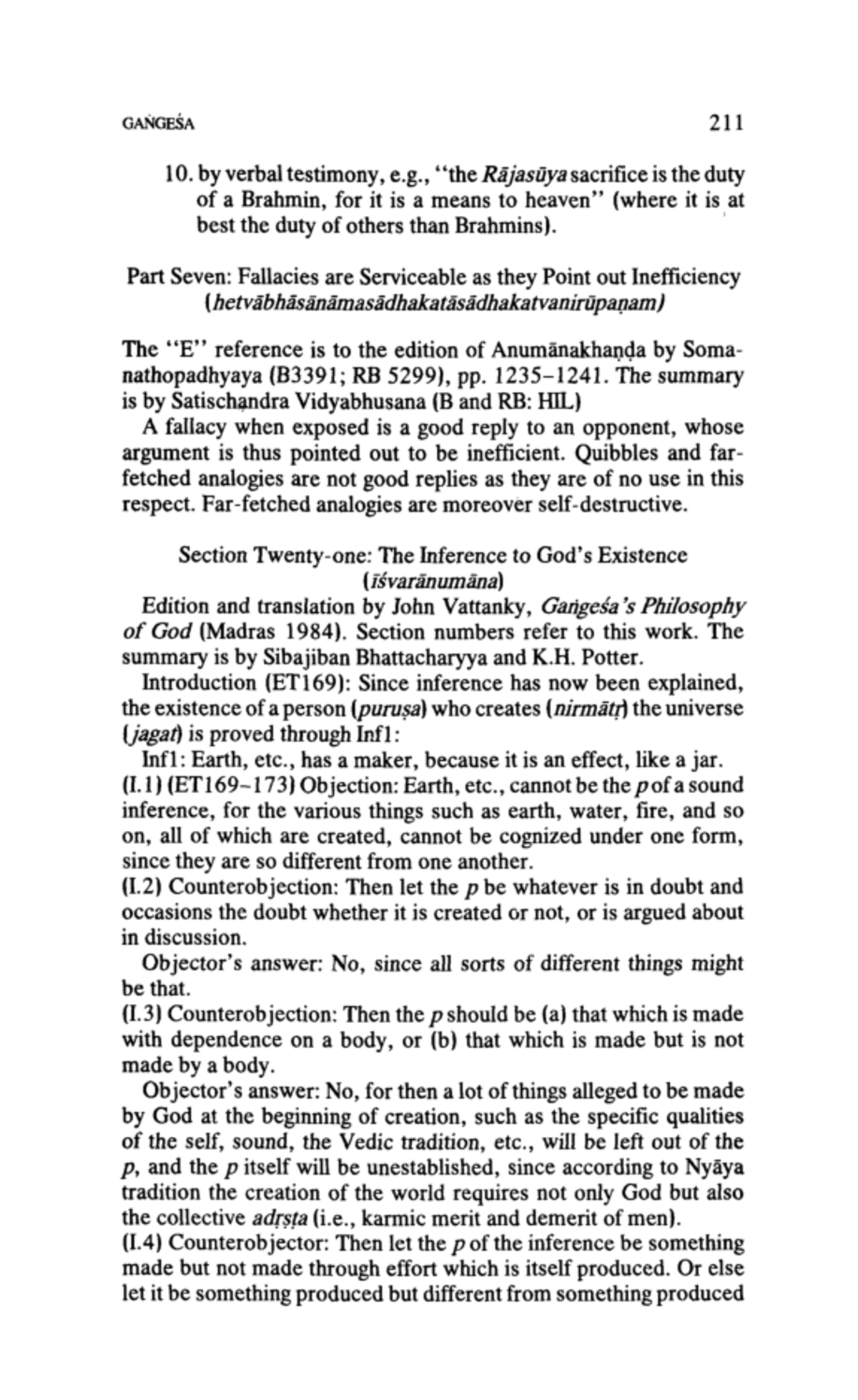 Gaṅgeśa. Jewel of Reflection on the Truth 2 (selections) - GANGESA 211 ...