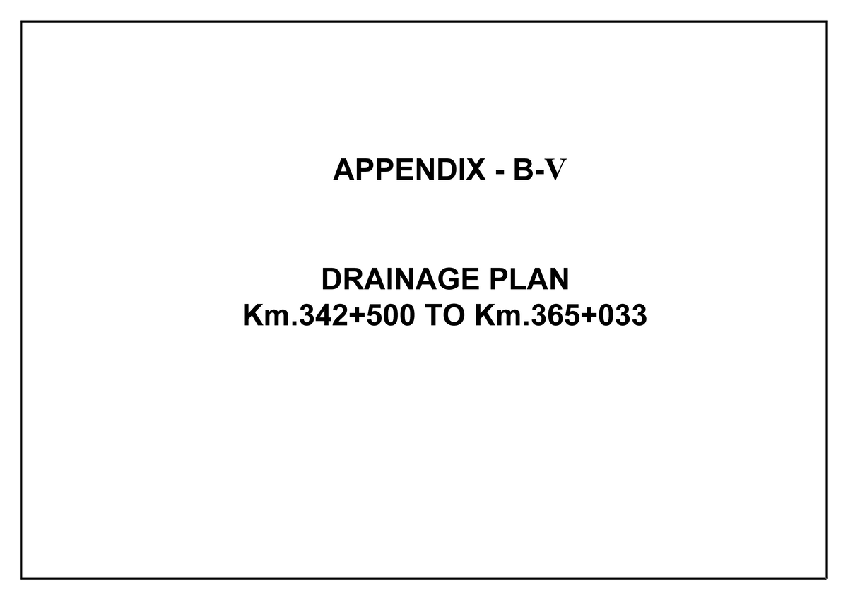 Pkg OD-8 Appendix B-V (Drainage Plan) - DRAINAGE PLAN Km+500 TO Km+ ...