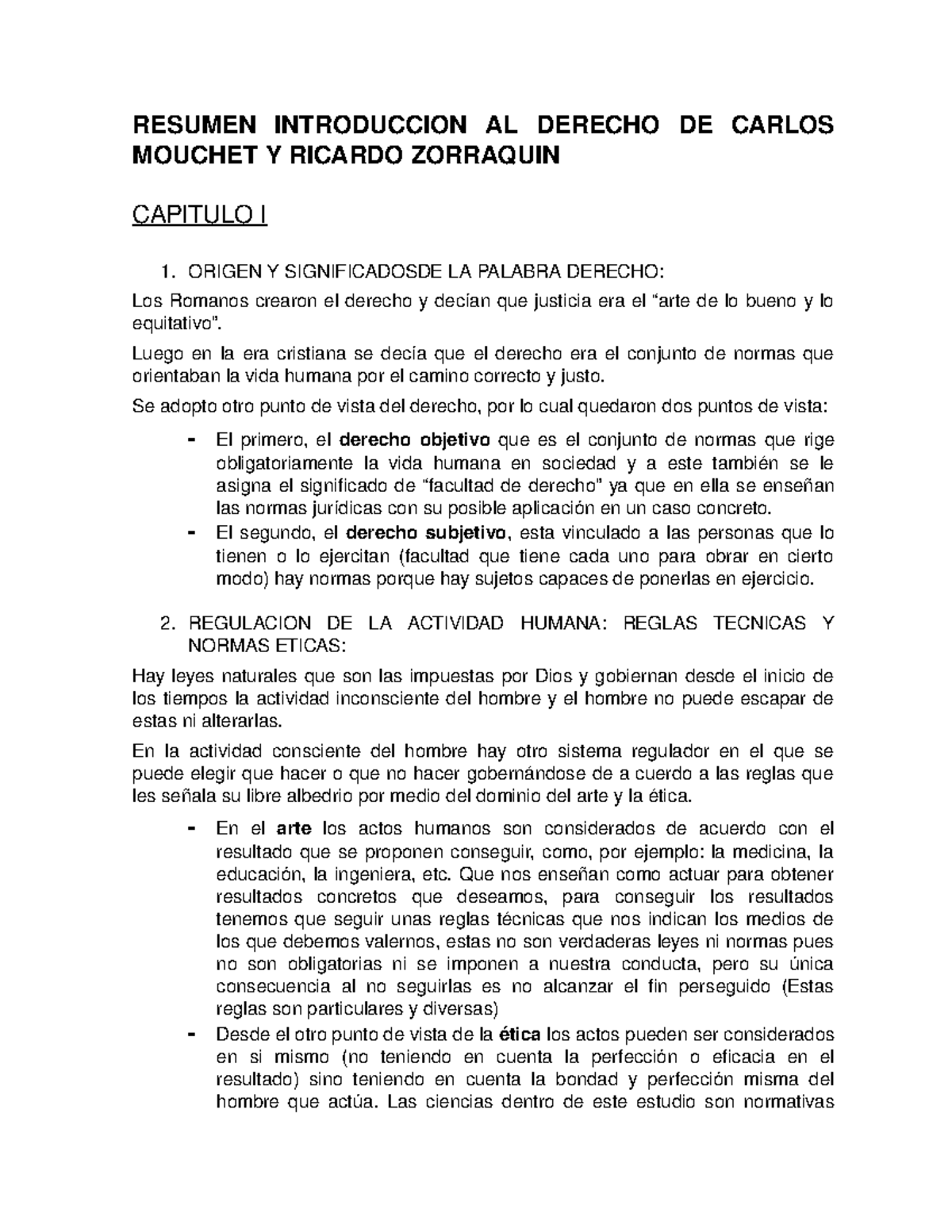 Resumen Intro AL Derecho DE Carlos Mouchet Y Ricardo Zorraquin ...