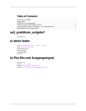 Praktikum 4 aufgabe 8 - Aufgabe 8: LTI-Systeme in MATLAB mit stochastischer Erregung Es seien ...