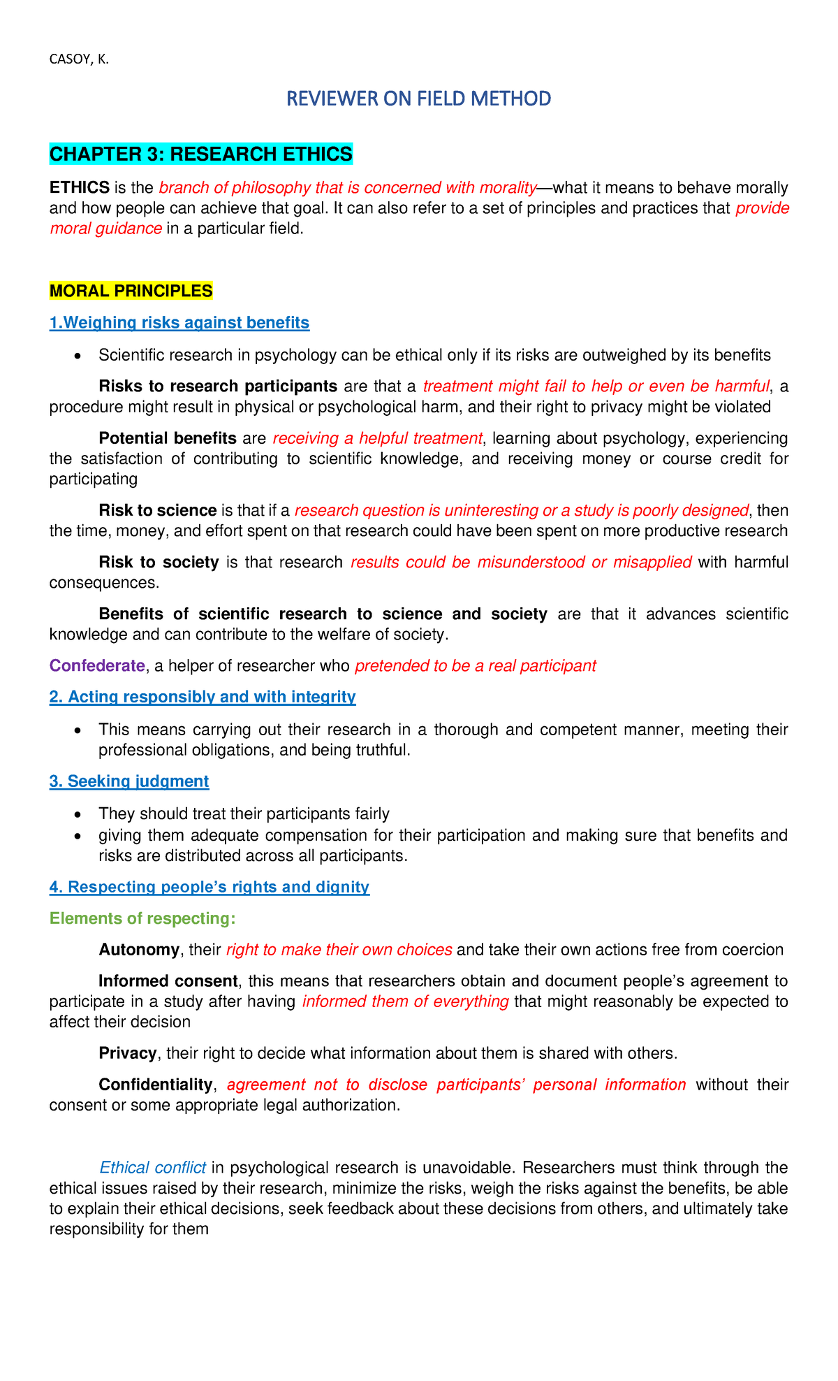 Reviewer ON Field Method - REVIEWER ON FIELD METHOD CHAPTER 3: RESEARCH ...