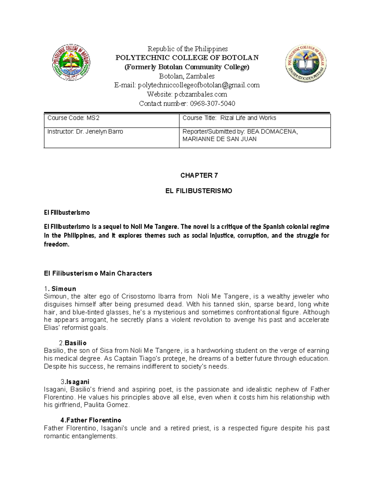 El-Feli - This document is for education purpose - Republic of the ...