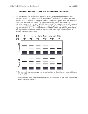Bio Worksheet 1 Notes - M0001 - Studocu