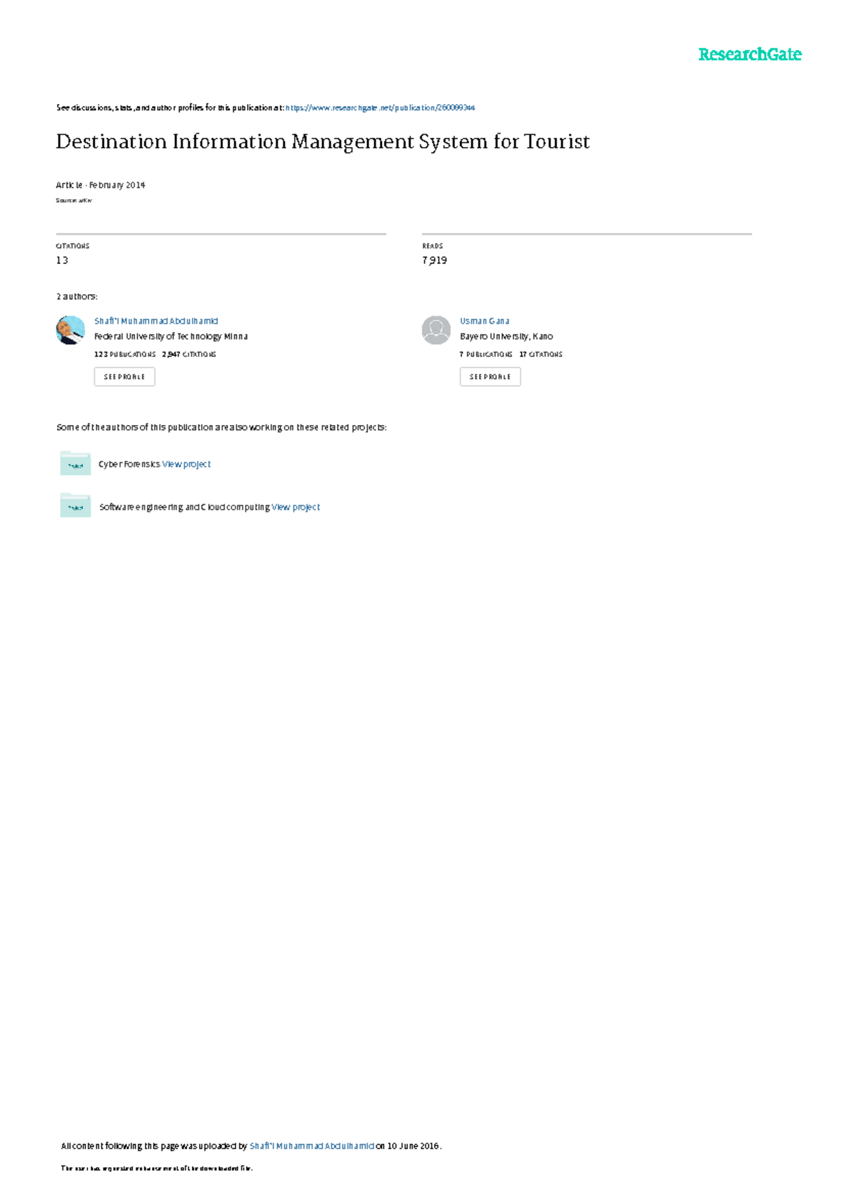 Destination Information Management System for Tour - See discussions ...