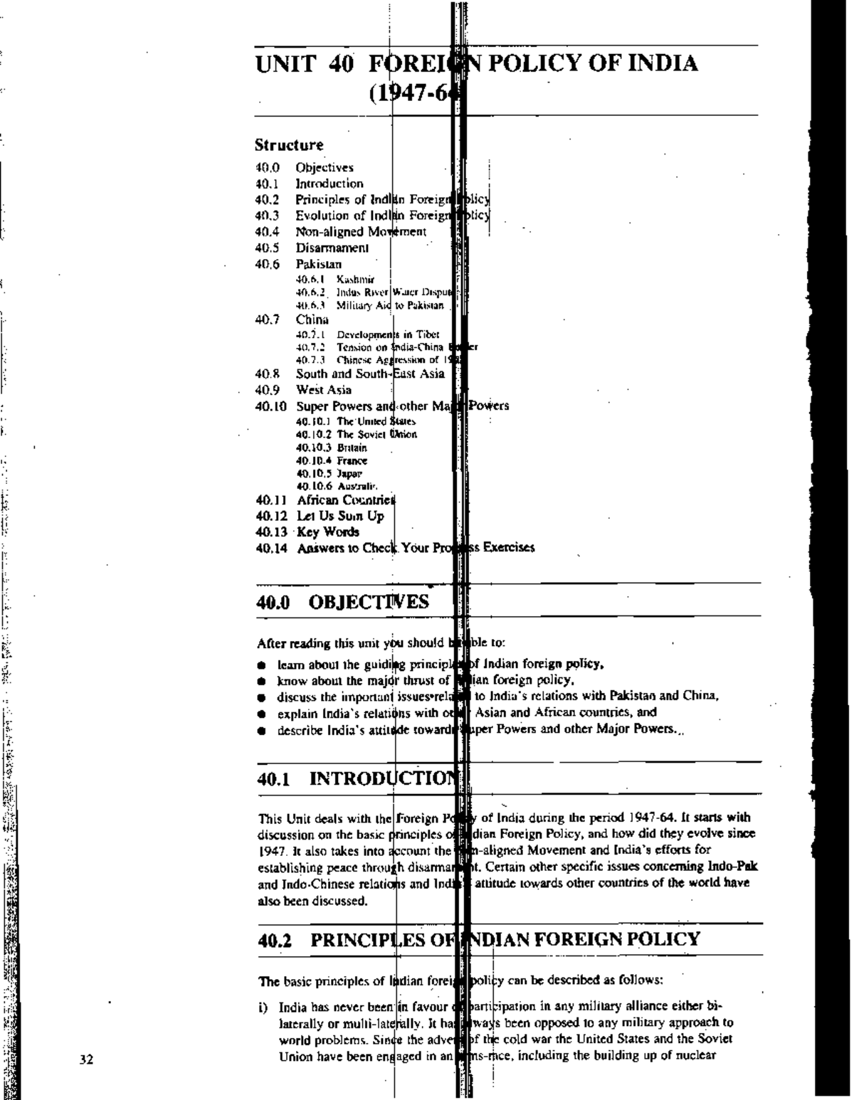 Unit-40 - Lecture soo notes - Structure 1 I 10 Objectives 10 ...