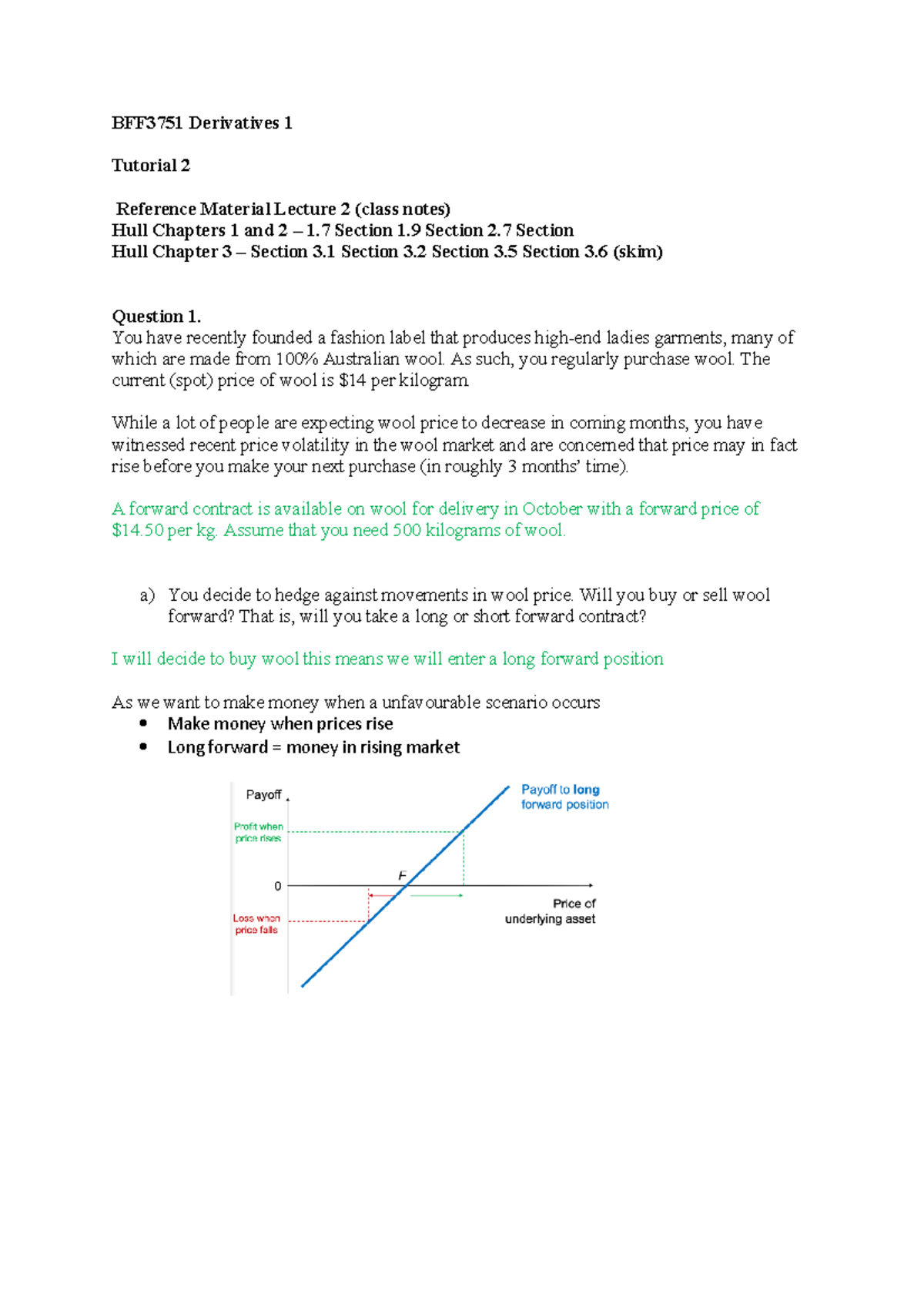 Tutorial 2 Derivative Questions - BFF3751 Derivatives 1 Tutorial 2 ...