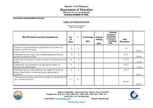 TOS Filipino 8 Q2 - none - R e p u b l i c o f t h e P h i l i p p i n ...