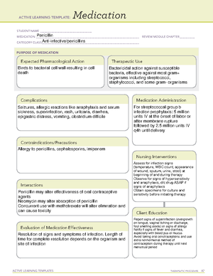 Sulfonamides - Medication Active Learning Template Trimethoprim ...