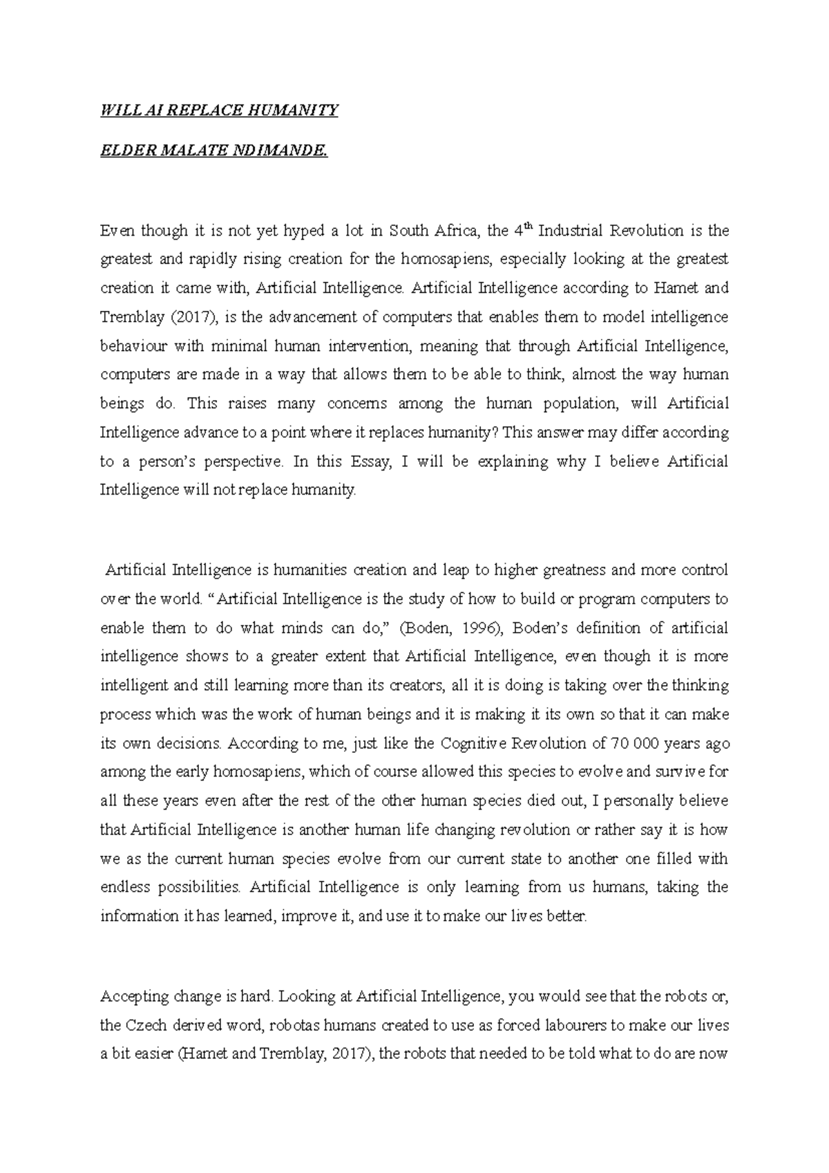 Will AI Replace Humanity - WILL AI REPLACE HUMANITY ELDER MALATE ...