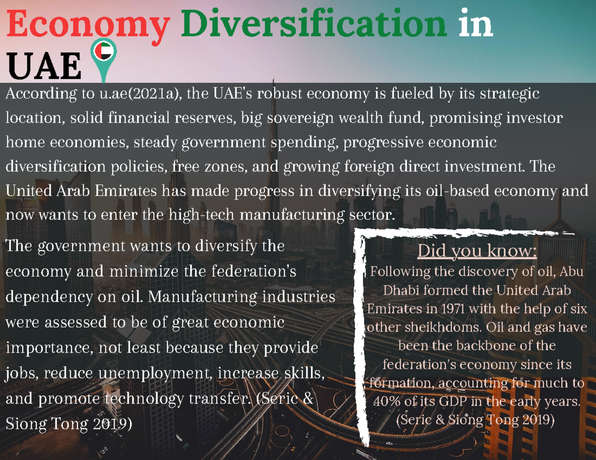 College of Business Digital simulation - Economy Diversification in UAE ...